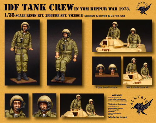 Valkyrie Miniatures 35018 IDF Tank Crew in Yom Kippur War 1973