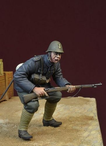 D-DAY miniature studio 35152 Black Devils Soldier 2, WWII Dutch Army Rotterdam 1940