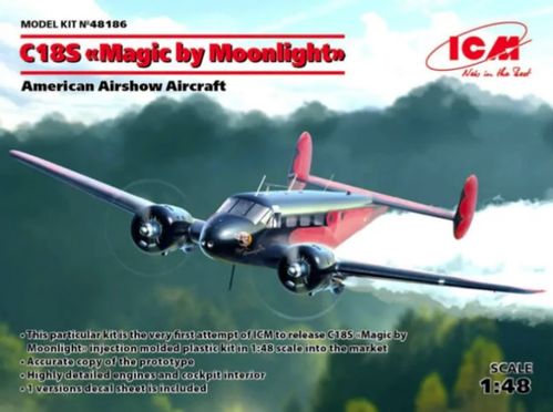 ICM 48186 Beech C18S "Magic by Moonlight", Airshow Aircraft