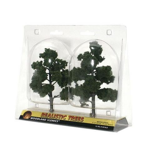 Woodland Scenic TR1513 5" - 6" Ready Made Medium Green (2 / Pk)