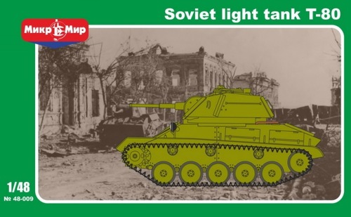 Mikromir 48-009 Soviet light tank T-80