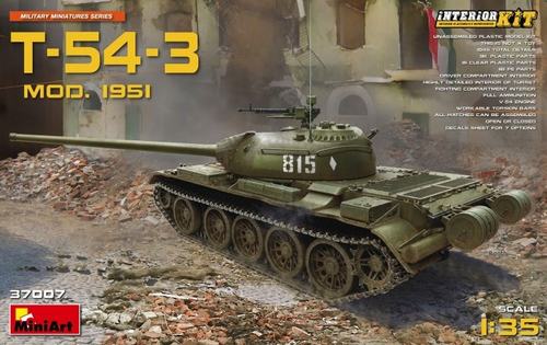 MiniArt 37007 Soviet Medium Tank T-54-3 Mod. 1951 w/interior