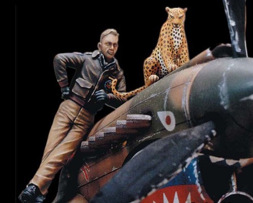 Legend LF0031 Flying Tigers’pilot with a leopard (WWⅡ)