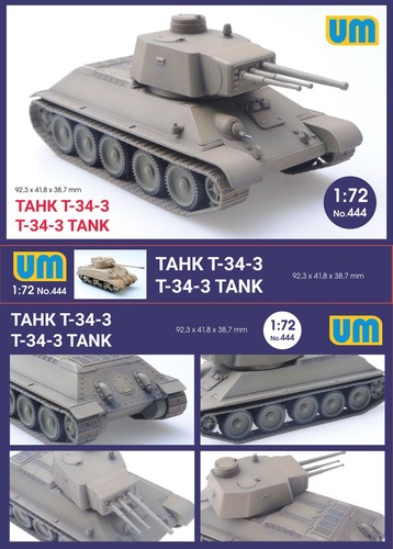 Unimodels 444 T-34-3 tank