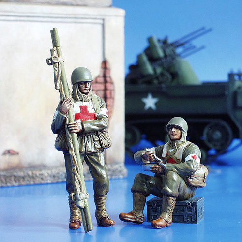 Plus Model 160 U.S. Soldiers, WWII - Orderlies