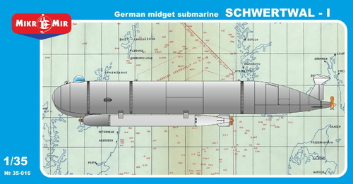 Mikromir 35-016 Schwertwal-I german midget submarine WWII