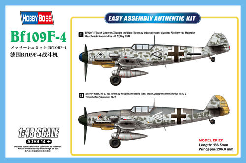 Hobby Boss 81749 Messerschmitt Bf 109 F4