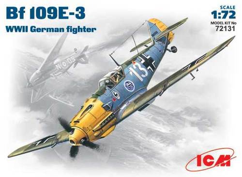 ICM 72131 Bf109E-3 WWII German fighter
