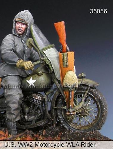 Mantis Miniatures 35056 US WW2 Motorcycle WLA Rider