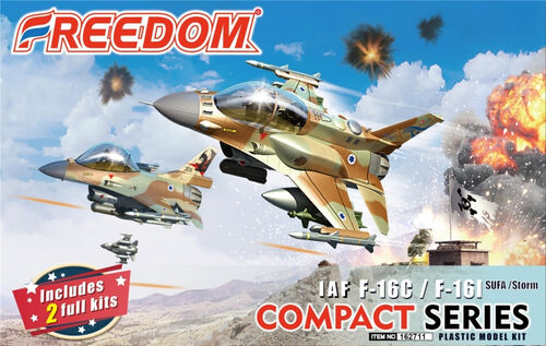 Freedom Model Kits 162711 Lockheed Martin F-16I Sufa and F-16 C (Compact Series)