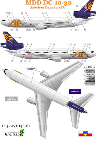KARAYA 144-62 MDD DC-10-30 American Trans Air ATA