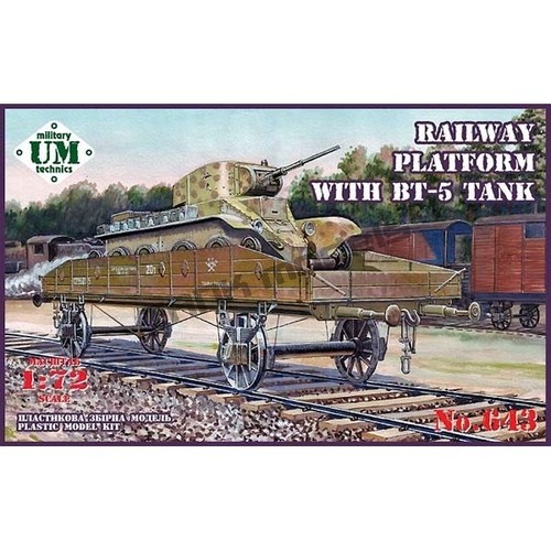 UM MT 643 Railway platform with BT-5 tank