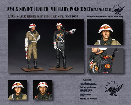 Valkyrie Miniatures 35032 NVA & Soviet Traffic Military Police Set (Cold War Era)
