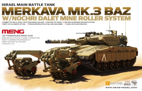 Meng Model TS005 Merkava MK.3 BAZ w/Nochri Dalet Mine Roller System