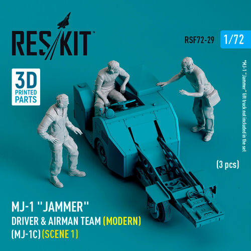 RES/KIT F72-0029 MJ-1 'Jammer' Driver And Airman Team (Modern) (MJ-1C) (Scene 1) (3pcs) (3D Printed)