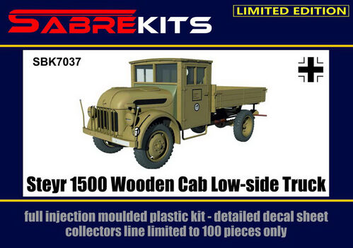 Sabre Kits 7037 Steyr 1500 Wooden Cab Low-Side Truck