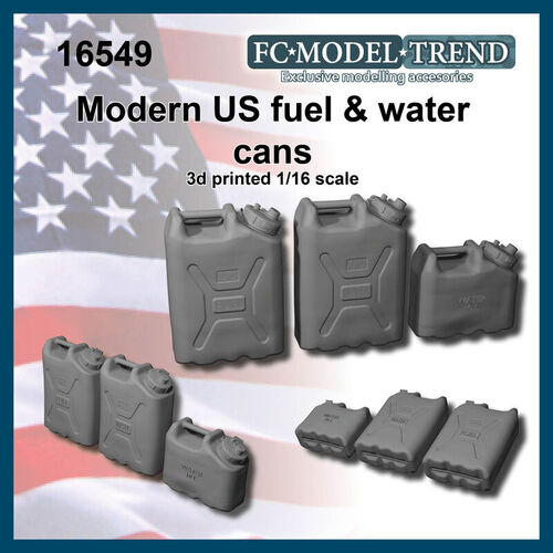 FC ModelTrend 16549 Modern US Fuel And Water Cans