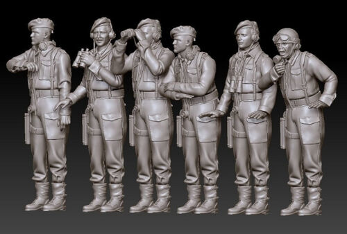 Peddinghaus-Decals 48208 British WWII Tank Crew (6 figures)