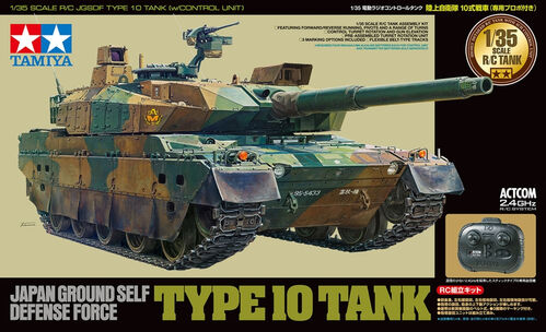 Tamiya 48215 RC Japan Ground Self Defense Force Type 10 Tank (With Control Unit)