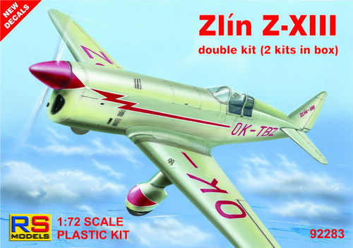 RS Models 92283 Zlin Z-XIII - Double Kit (2 Kits In Box)