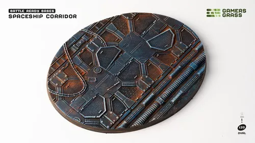 GamersGrass GGB-SPO120 Spaceship Corridor Bases Oval 120mm (x1)