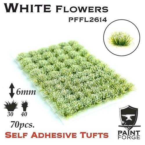Paint Forge PFFL2614 White Flowers 6mm