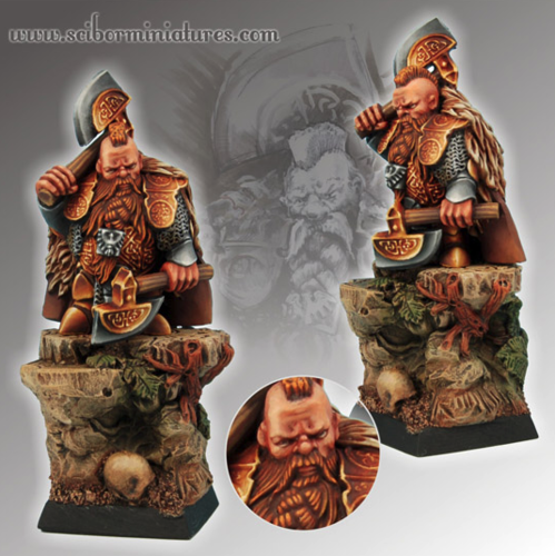 Scibor Monstrous Miniatures 28FM0030 Dwarf Champion