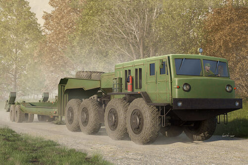 Trumpeter 01089 MAZ-545 Transporter with CHMZAP-5247G Semi-trailer