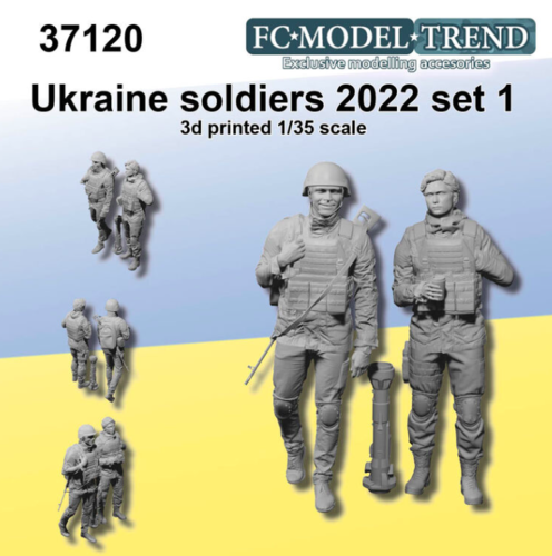 FC ModelTrend 37120 Ukraine soldiers 2022, set 1