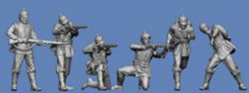 Germania-Figuren 72-WW1-61 German infantry 1914/15 Fighting Soldiers