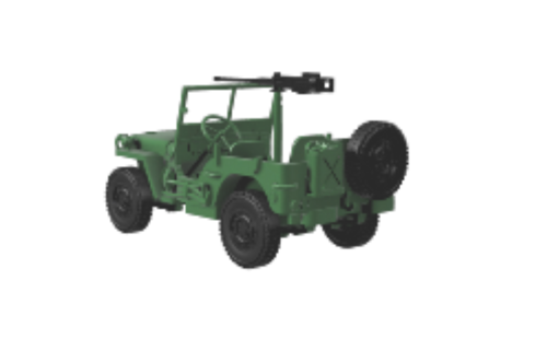 L'Arsenal 2.0 3D200073 Jeep Willys 12.7 machine gun x 5