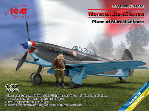 ICM 32092 Normandie-Niemen. Plane of Marcel Lefevre (Yak-9T with Marcel Lefevre figure)