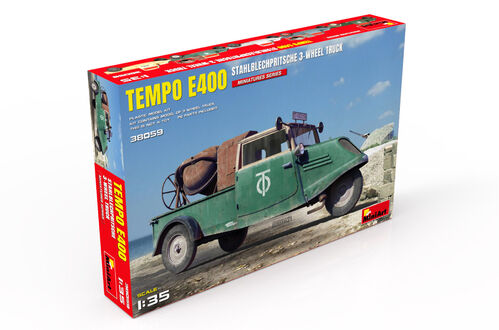 MiniArt 38059 TEMPO E400 Stahlblechpritsche 3-wheel Truck