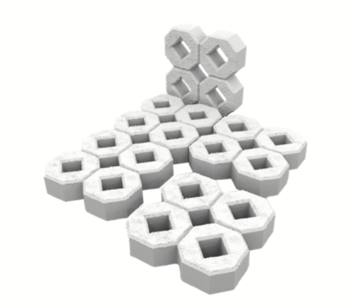 HD Models 35089 concrete floor bricks type 1