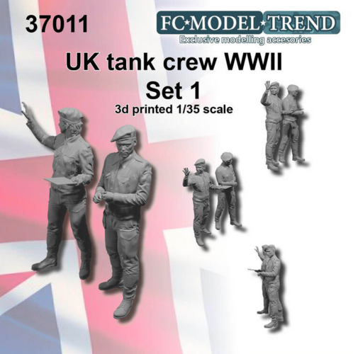 FC ModelTrend 37011 UK tank crew WWII, set 2