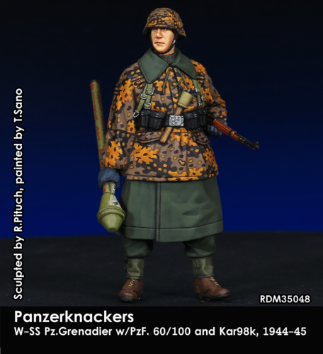 Rado Miniatures 35048 Panzerknackers W-SS Pz.Gren. w/Kar98k & PzF. 60/100, 1944/45