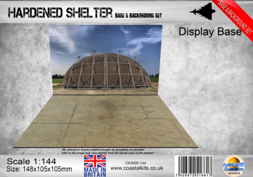 Coastal kits S900-144 Hardened Aircraft Shelter Base & Background