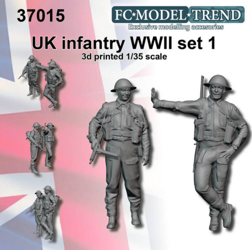 FC ModelTrend 37015 UK soldiers WWII