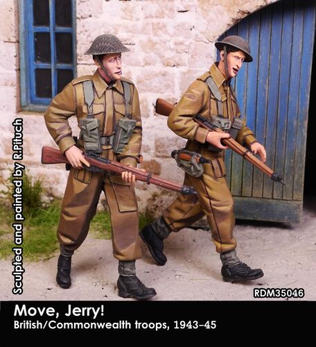 Rado Miniatures 35046 Move, Jerry! British/Commonwealth troops, 1943-45 (2 figures)