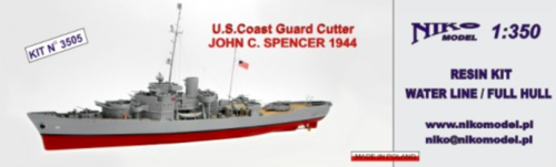 NIKO MODEL 3505 JOHN C. SPENCER 1944 U.S.C.G Cutter