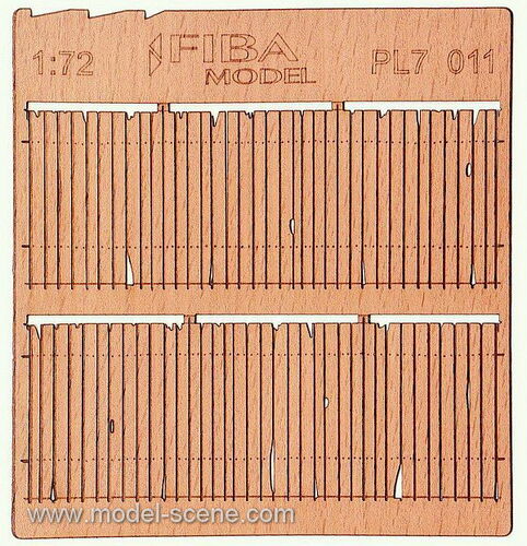 Model scene PL7-011 Plain Plank Cedar Fence - Rustic