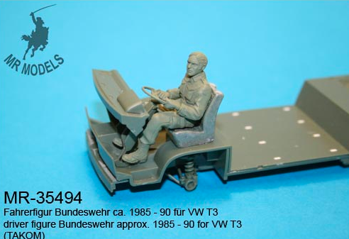 MR Modellbau 35494 Driver figure Bundeswehr approx. 1985 - 90 for VW T3