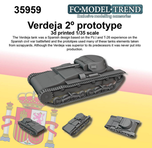 FC ModelTrend 35959 Verdeja tank, 2 prototype