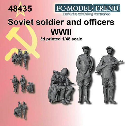 FC ModelTrend 48435 Soviet soldiers WWII, set 1