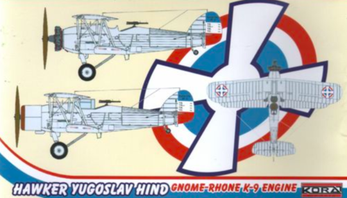 Kora Models 72156 Hawker Yugoslav Hind- Gnome-Rhone K-9 Engine