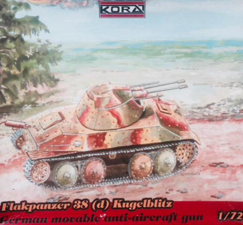 Kora Models A7238 Flakpanzer 38(d) Kugeblitz
