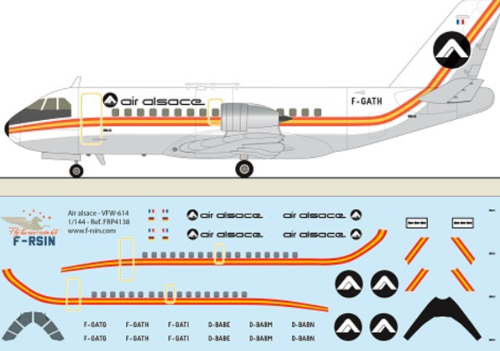F-RSIN P4138 VFW-614 - Air Alsace