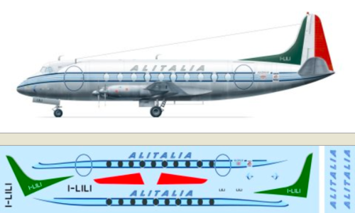F-RSIN P4052 Viscount 700 - Alitalia