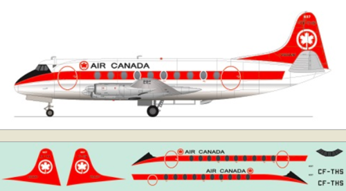 F-RSIN P4112 Viscount 700 - Air Canada