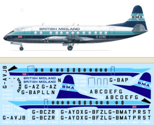 F-RSIN P4056 Viscount 800 - British Midland